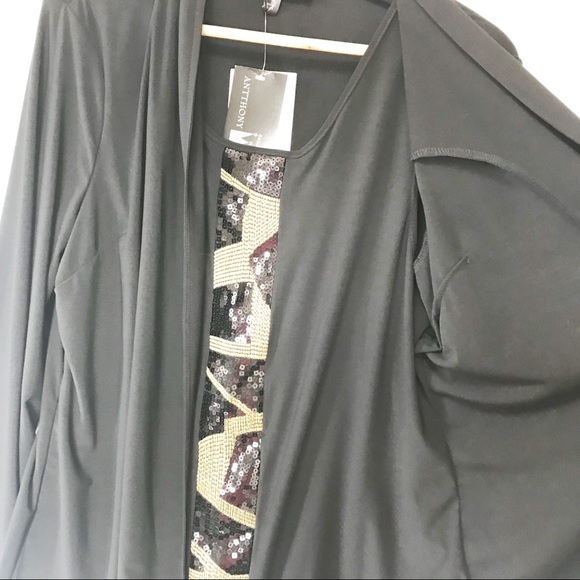 QVC | Tops | Original Anthony Qvc Sequin Tunic Top Holiday Nwt | Poshmark